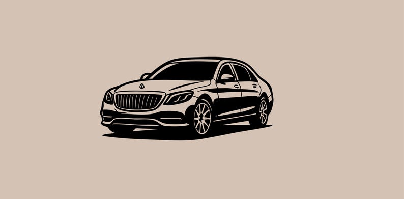 Maybach Vector Graphic Design | Luxury Car Clipart AI EPS PNG ...