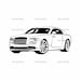 Rolls Royce Wraith SVG Vector Black Luxury Car PNG EPS Sticker T Shirt ...