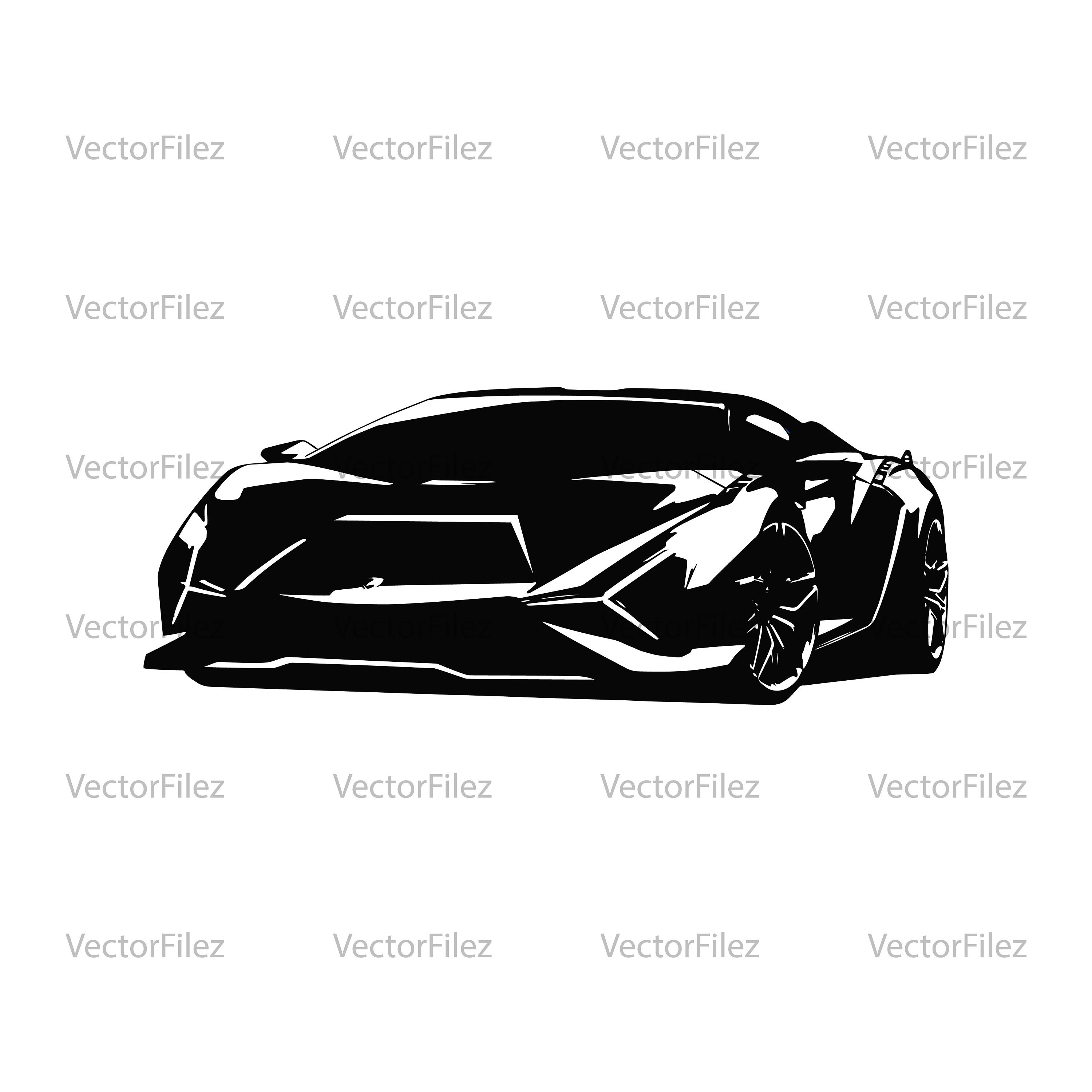 Lamborghini Sian Vector Black Luxury Sportscar SVG PNG EPS Sticker T ...