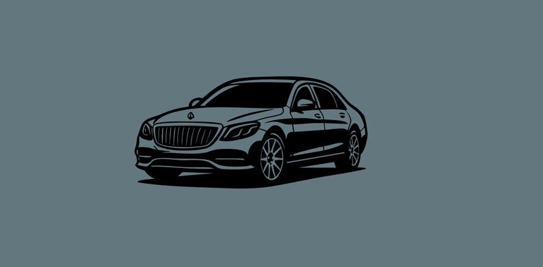 Maybach Vector Graphic Design | Luxury Car Clipart AI EPS PNG ...