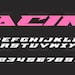 Racing Font Vector: Aggressive Sportscar Alphabet (digital Download) - Etsy