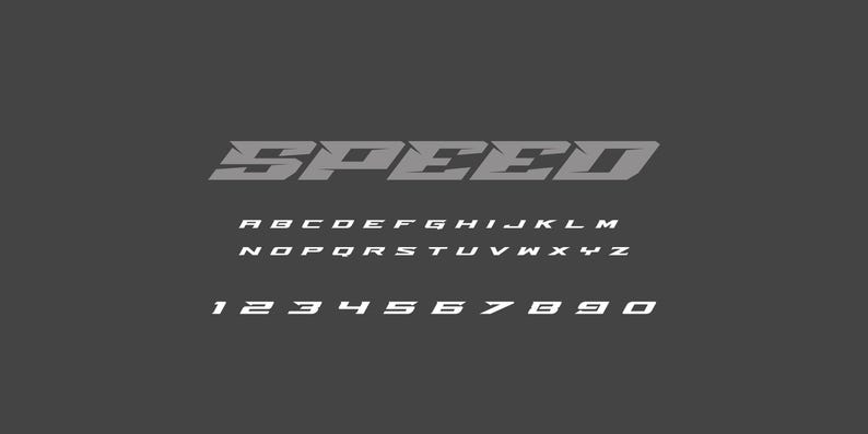 Speed Lettering Word Vector: Red Sportscar Letterings (digital Download ...
