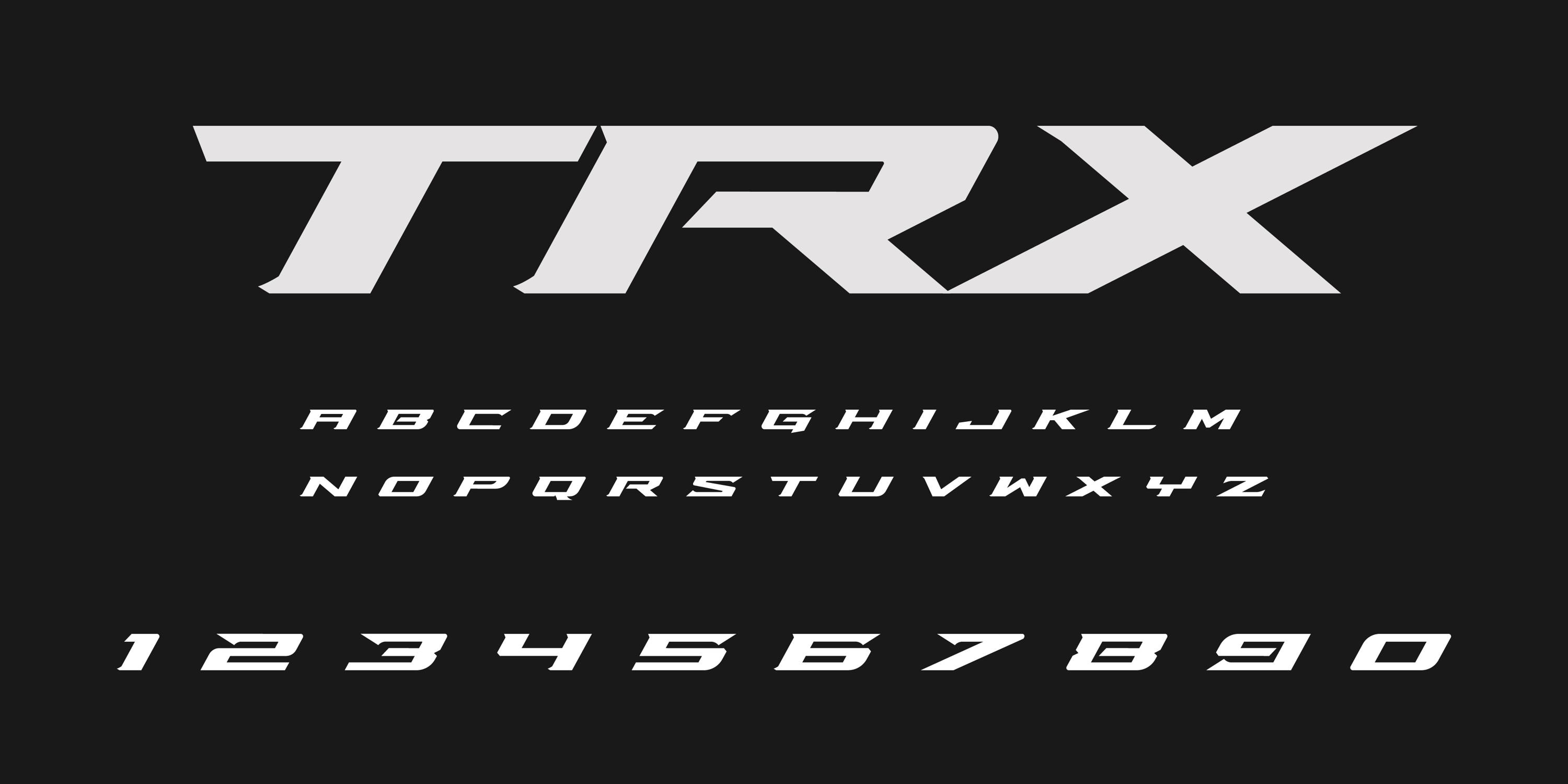 TRX Dodge Ram Font Easy Installation: off Road Decals Alphabet (digital ...