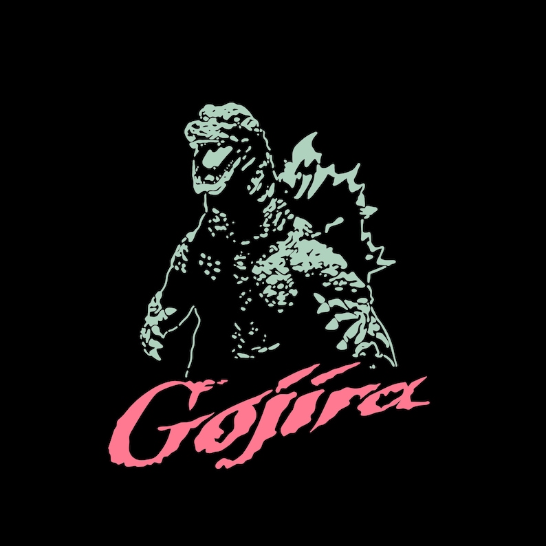 Godzilla Vector T-shirt Design: King of Monsters (EPS, PNG) - Etsy