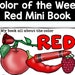 Colors of the Week: Red Mini Book for Early Readers - Etsy
