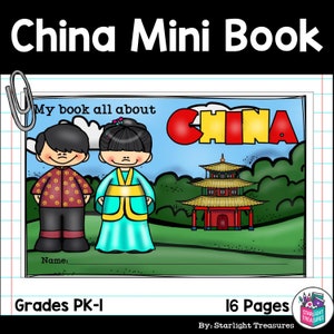 China Mini Book for Early Readers A Country Study - Etsy