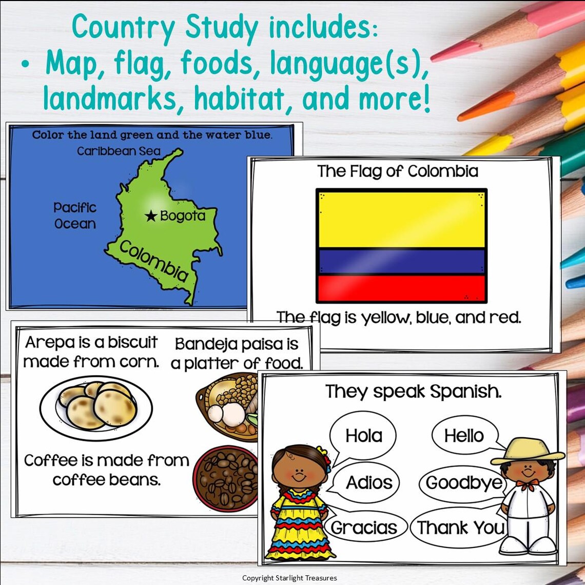 Colombia Mini Book for Early Readers - A Country Study Colombia ...