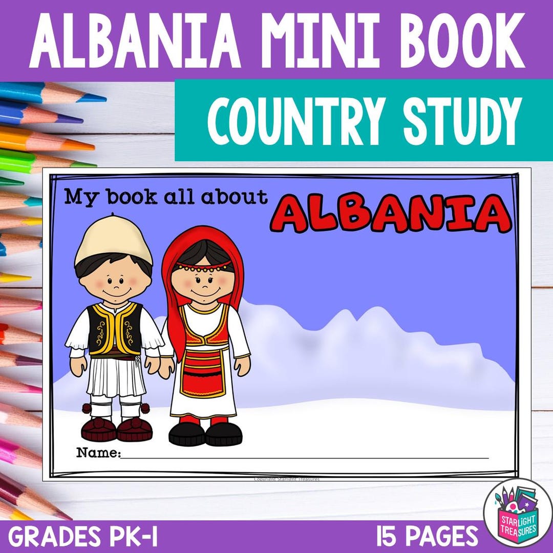Albania Mini Book for Early Readers - A Country Study - Etsy