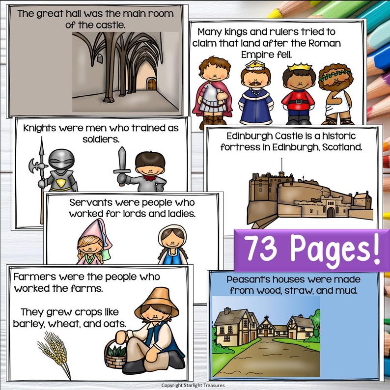 Middle Ages Mini Book for Early Readers - Medieval Times, Knights ...