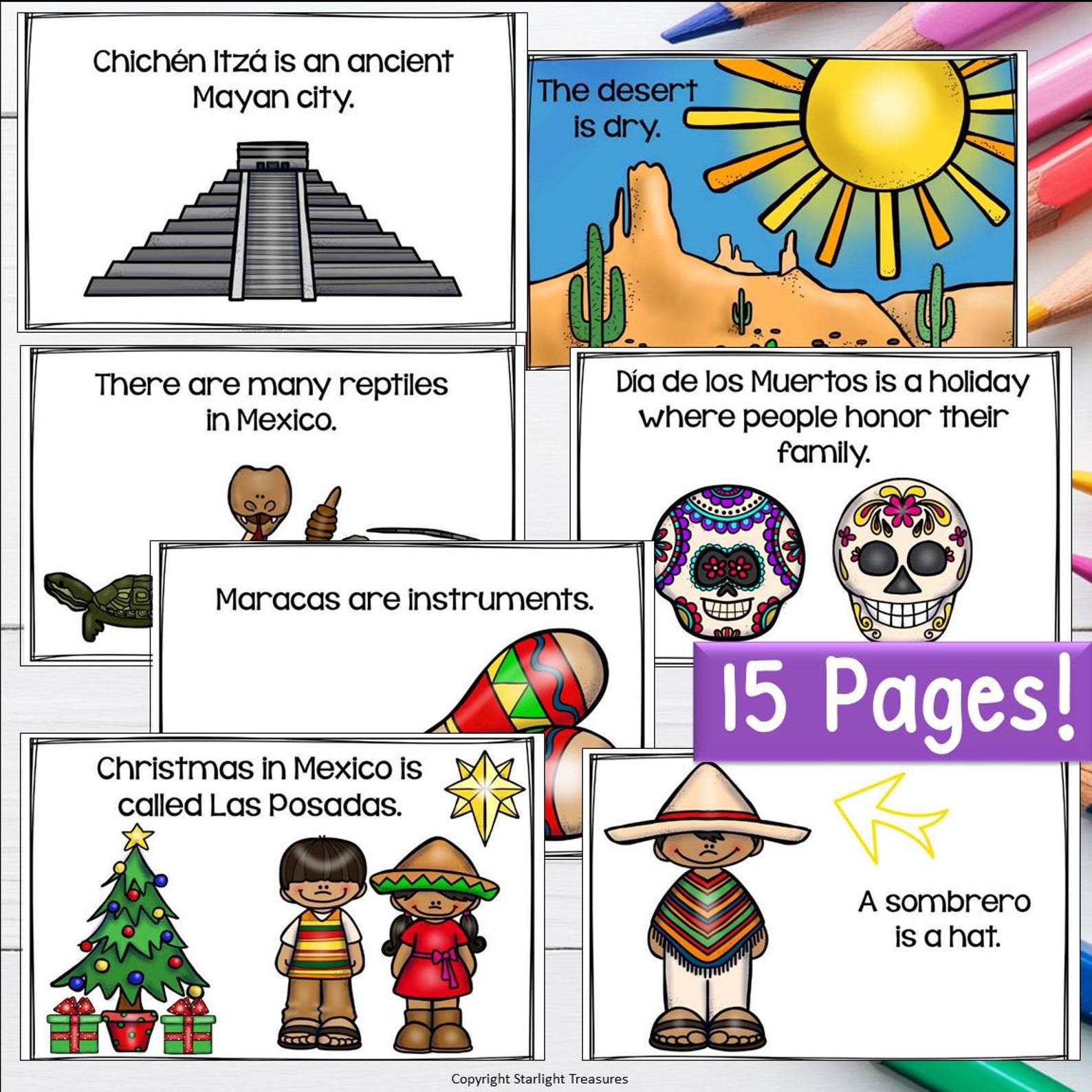 Mexico Mini Book for Early Readers - A Country Study - Etsy