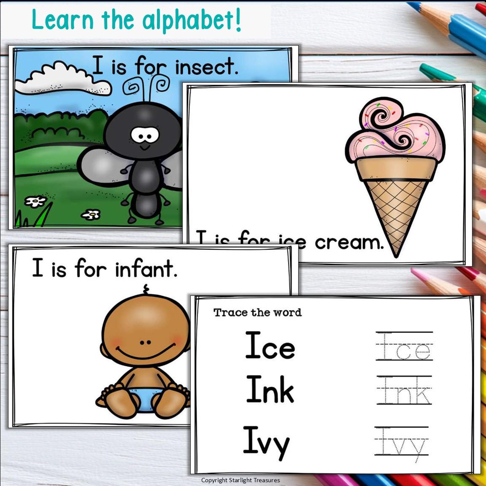 Letter I Mini Book: Alphabet Learning Activity (digital Download) - Etsy
