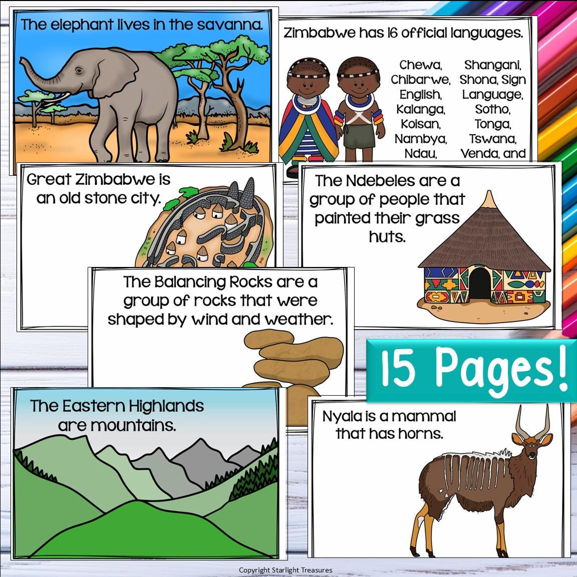 Zimbabwe Mini Book for Early Readers - A Country Study - Etsy