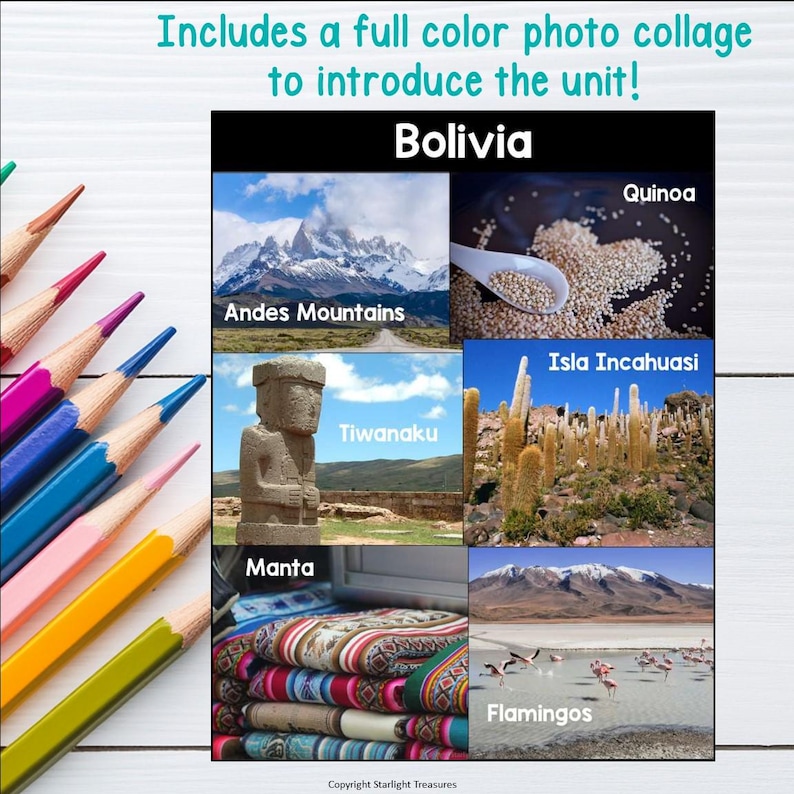 Bolivia Mini Book for Early Readers - A Country Study, Bolivia Country ...