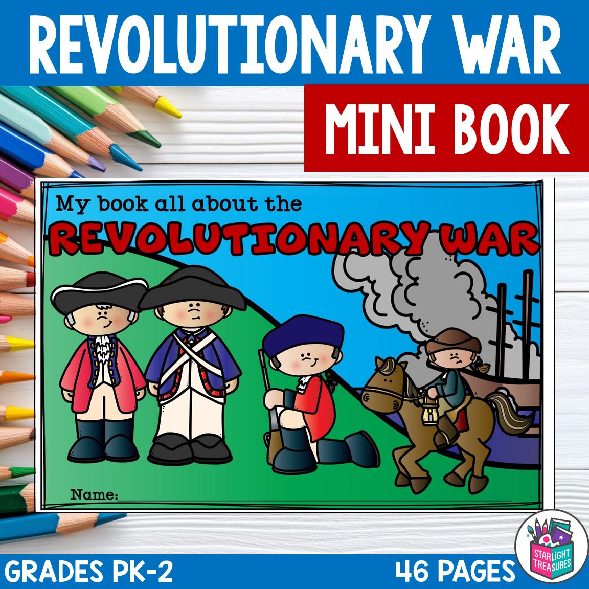 Revolutionary War Mini Book for Early Readers Activity (digital ...