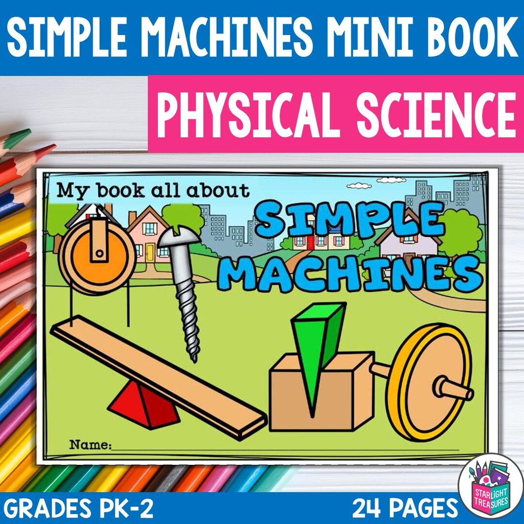 Simple Machines Mini Book for Early Readers: Physical Science (digital ...