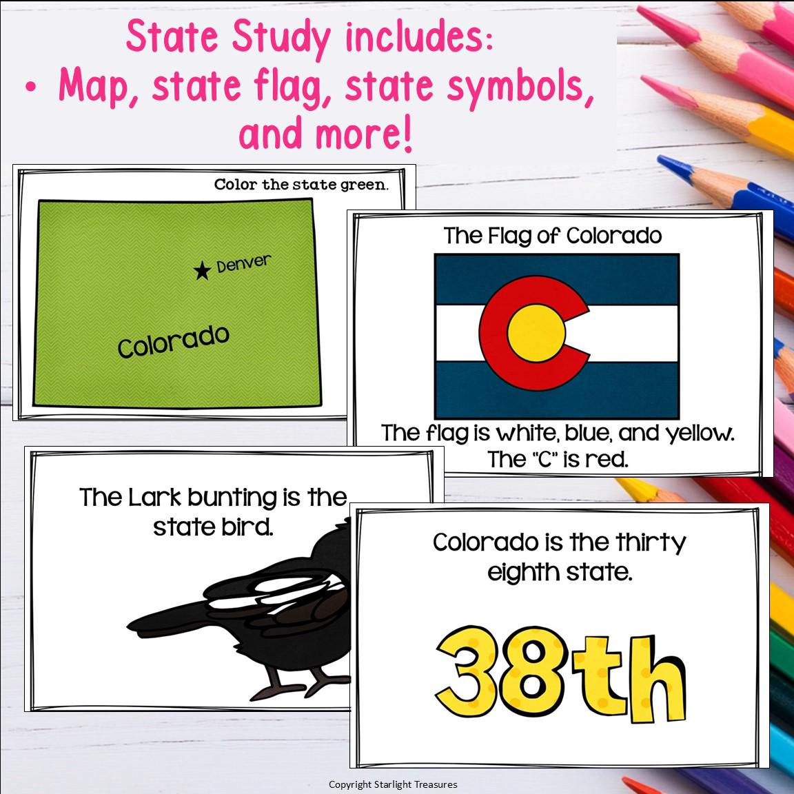 Colorado Mini Book for Early Readers - A State Study - Etsy