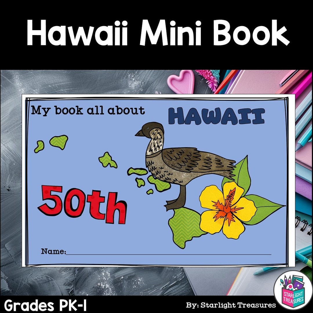 Hawaii Mini Book for Early Readers A State Study - Etsy