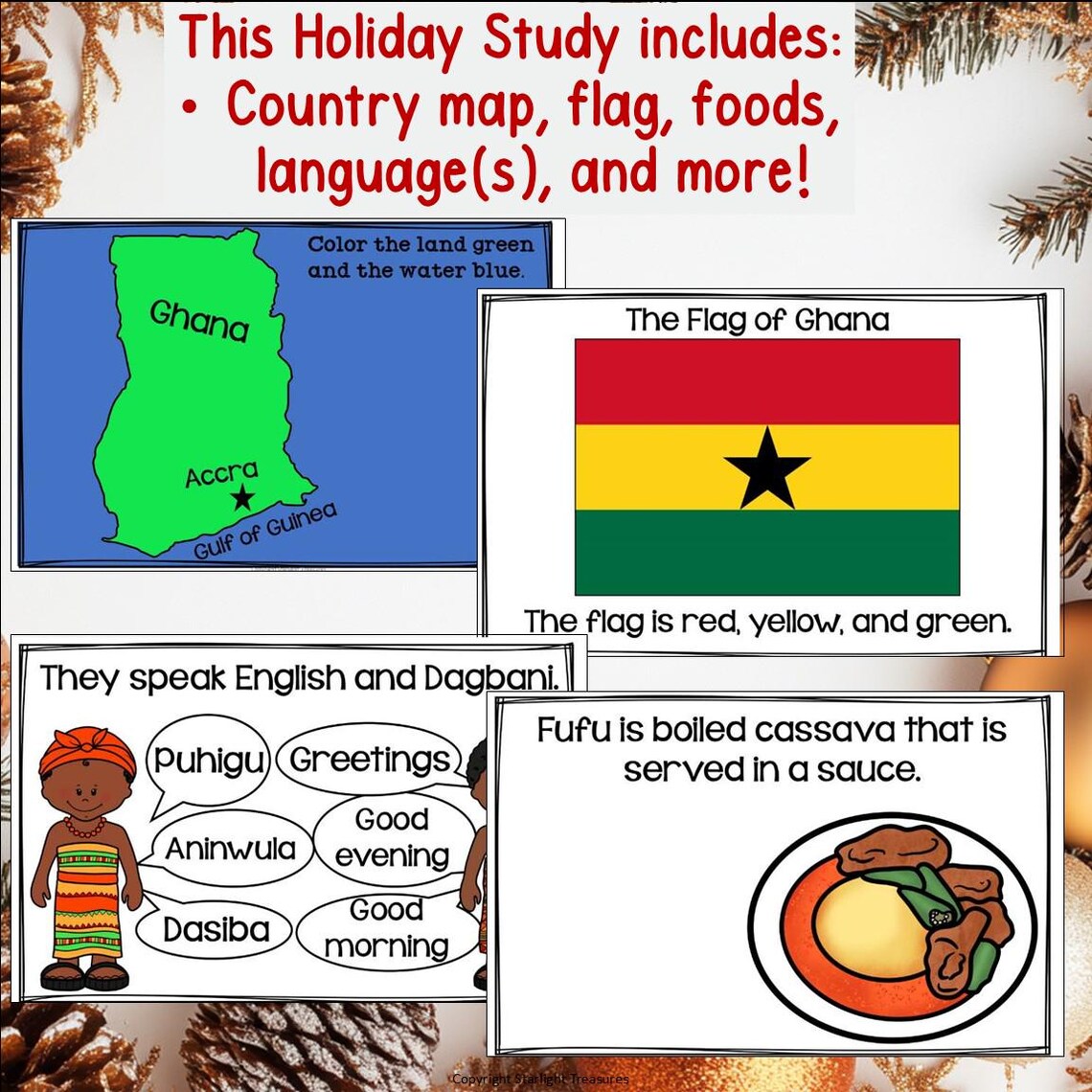 Christmas in Ghana Mini Book for Early Readers - Christmas Activities ...