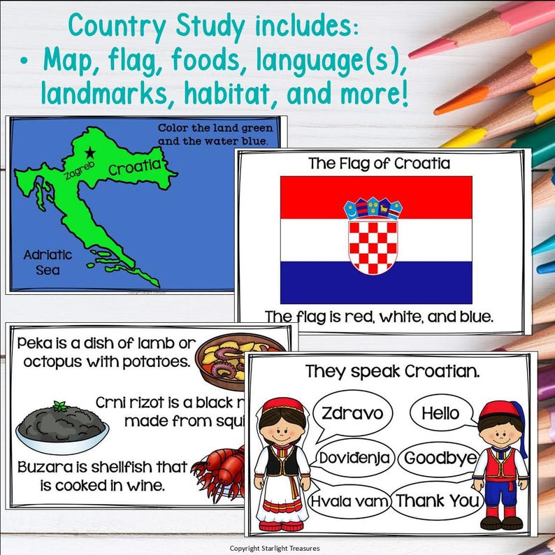Croatia Mini Book for Early Readers - A Country Study, Croatia Country ...
