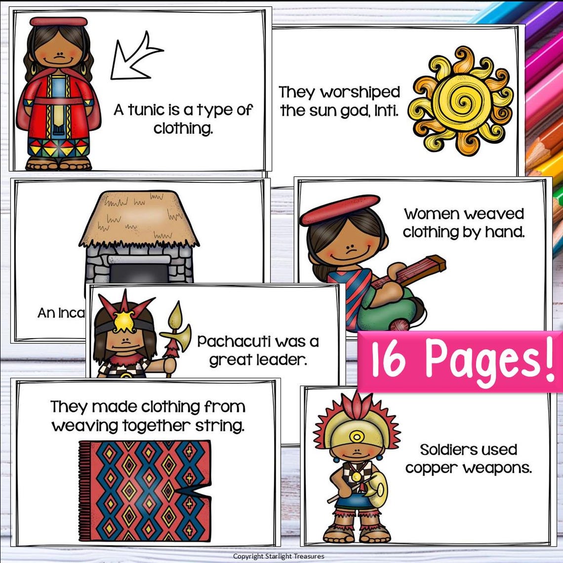 Inca Mini Book for Early Readers - Ancient Civilizations Activities - Etsy