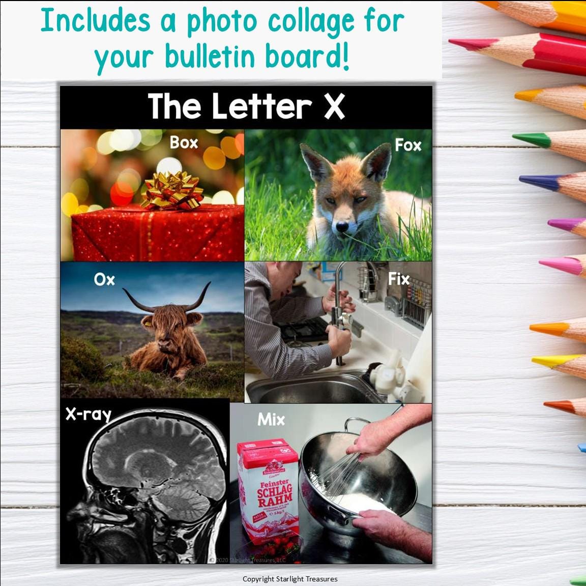 Letter X Mini Book - Alphabet Learning Activity (digital Download) - Etsy