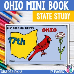 Ohio Mini Book for Early Readers - A State Study - Etsy
