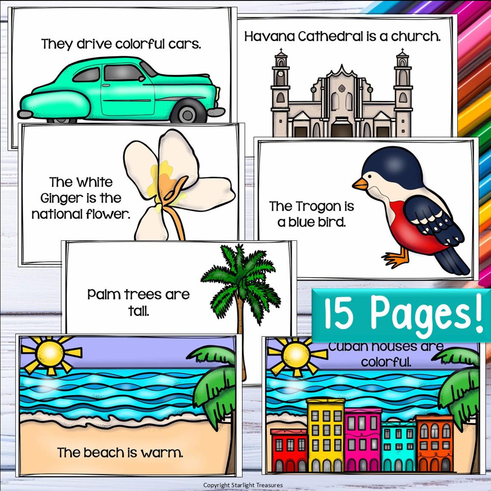Cuba Mini Book for Early Readers - A Country Study (digital Download ...