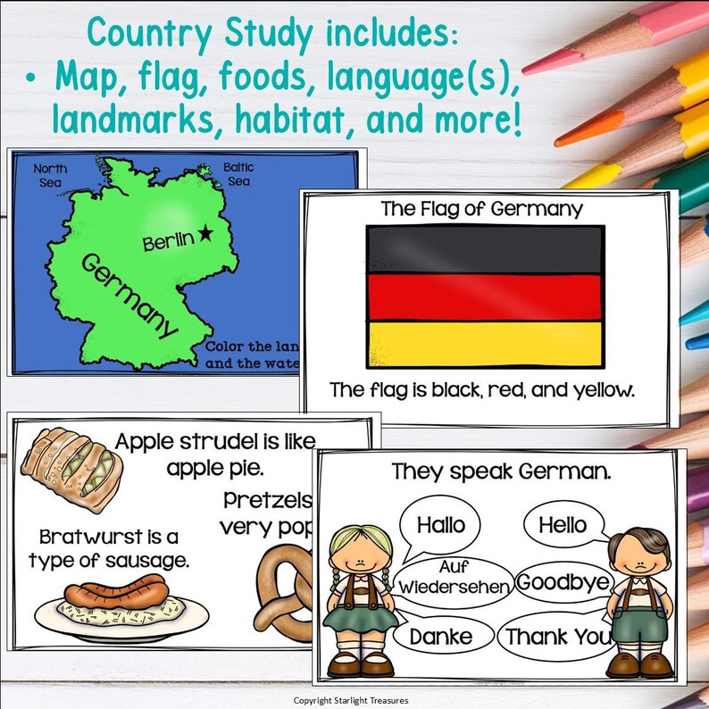 Germany Mini Book: Country Study for Early Readers (digital Download ...