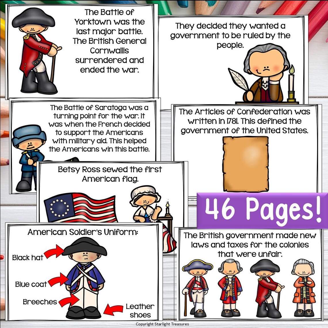 Revolutionary War Mini Book for Early Readers Activity (digital ...