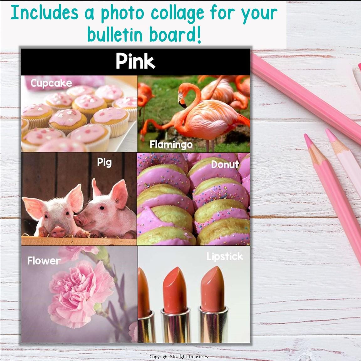 Colors of the Week: Pink Mini Book for Early Readers - Etsy