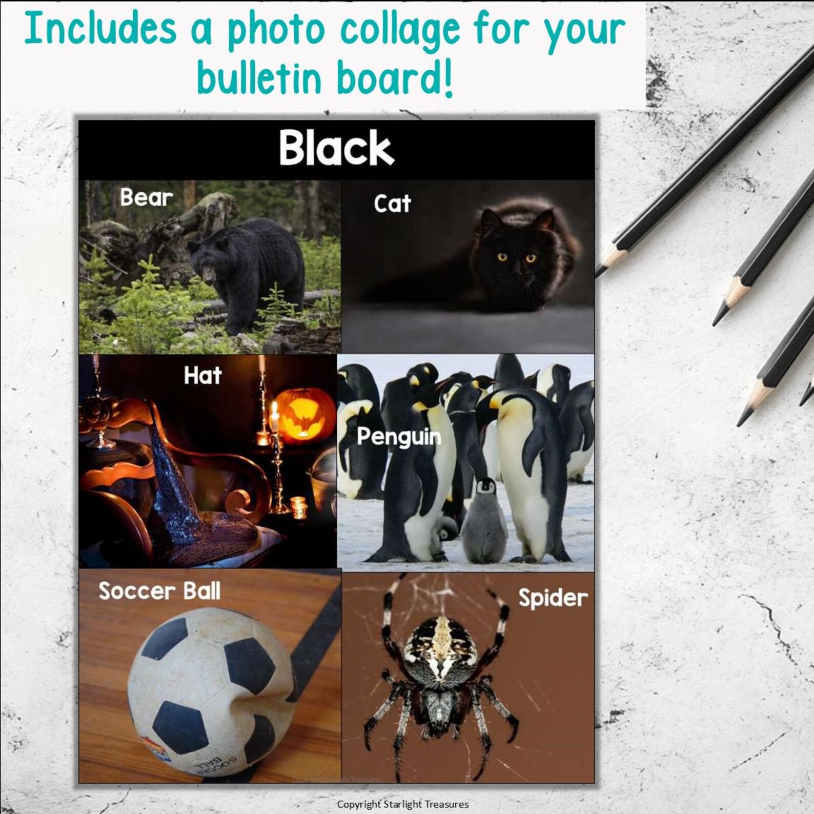 Colors of the Week: Black Mini Book for Early Readers - Etsy