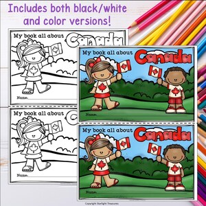 Canada Mini Book for Early Readers - A Country Study - Etsy