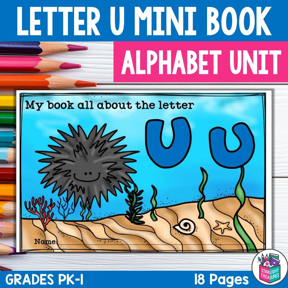 Letter U Mini Book: Alphabet Learning Activity (digital Download) - Etsy
