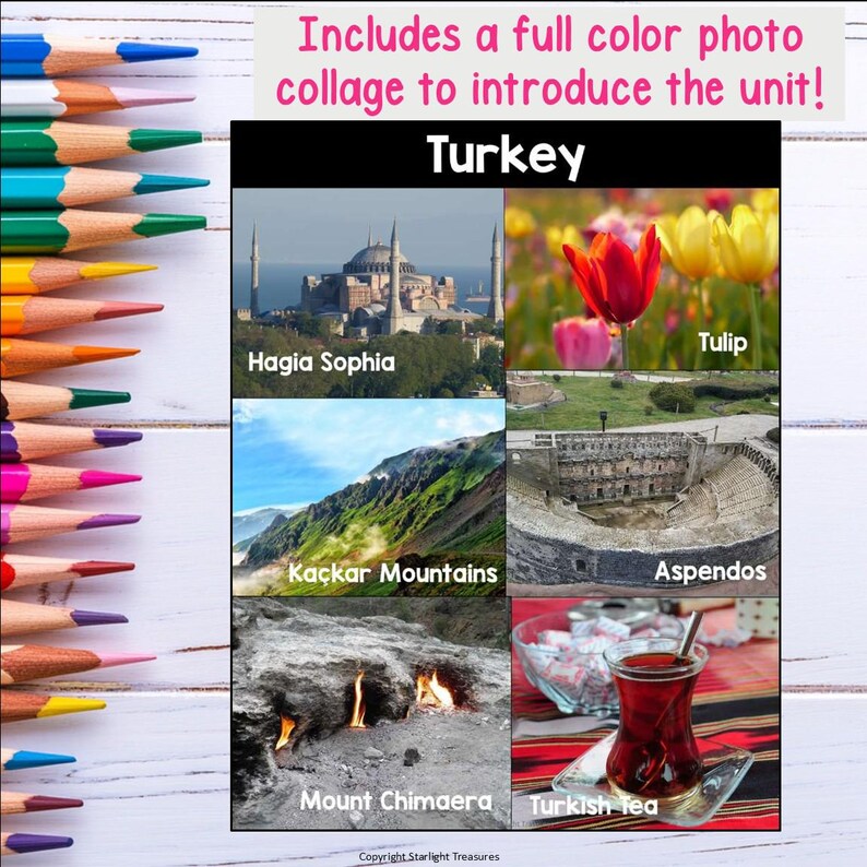 Turkey Mini Book: Early Readers Country Study (digital Download) - Etsy