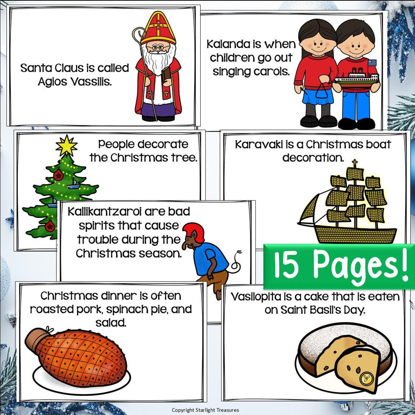 Christmas in Greece Mini Book for Early Readers Christmas Activities ...