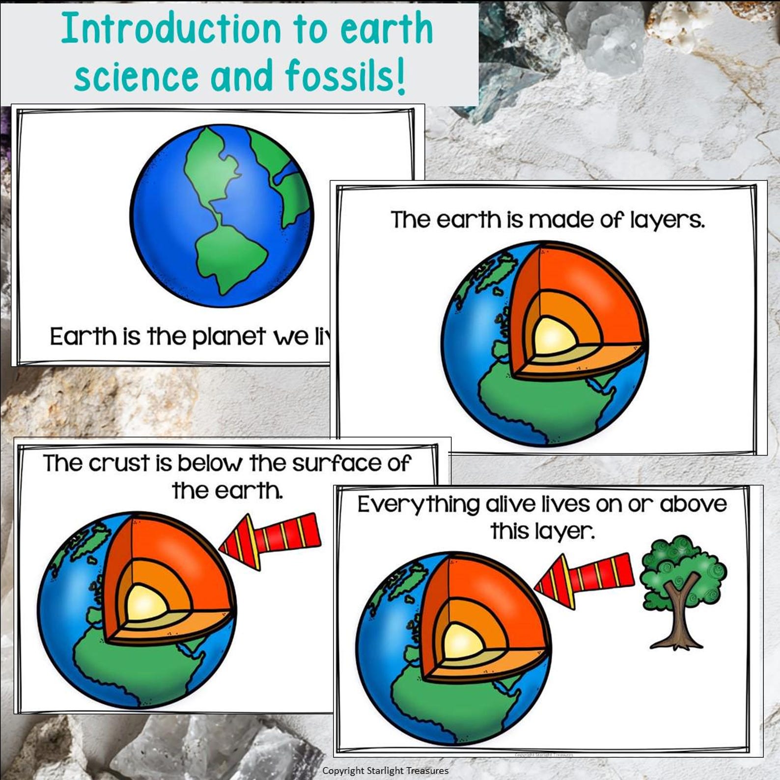Layers of the Earth Mini Book for Early Readers: Geology - Etsy