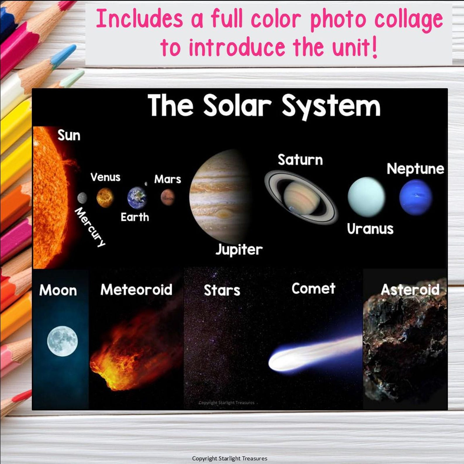 Solar System Mini Book for Early Readers: Space Activities for Kids - Etsy