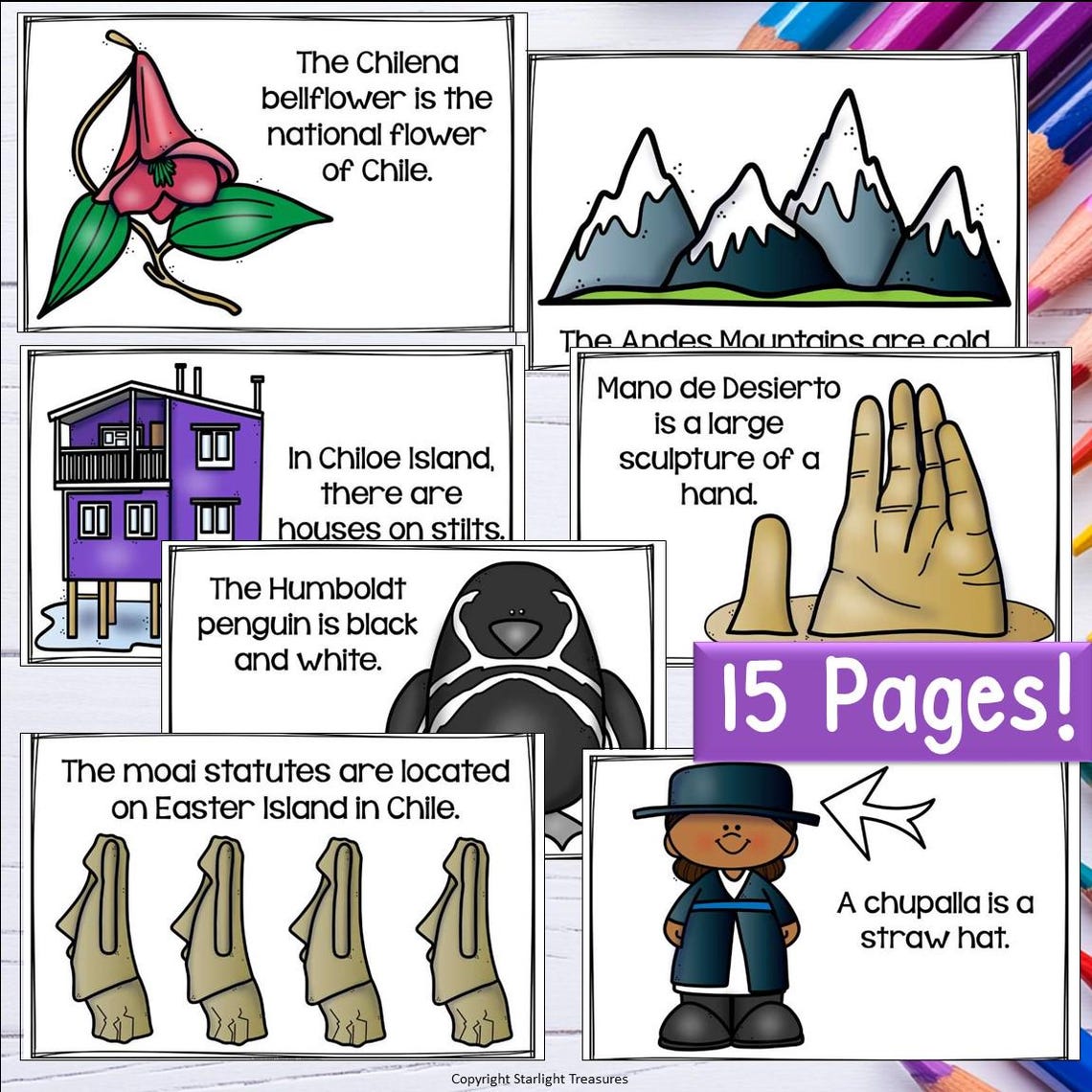 Chile Mini Book: Country Study Activity for Early Readers (digital ...