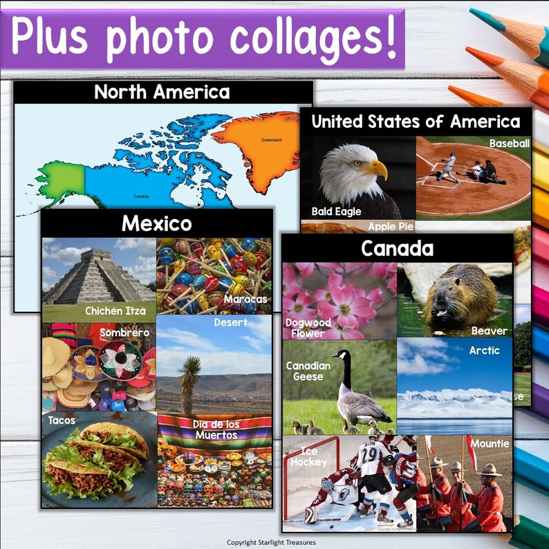 All About North America Complete Unit With Activities for Early Readers ...