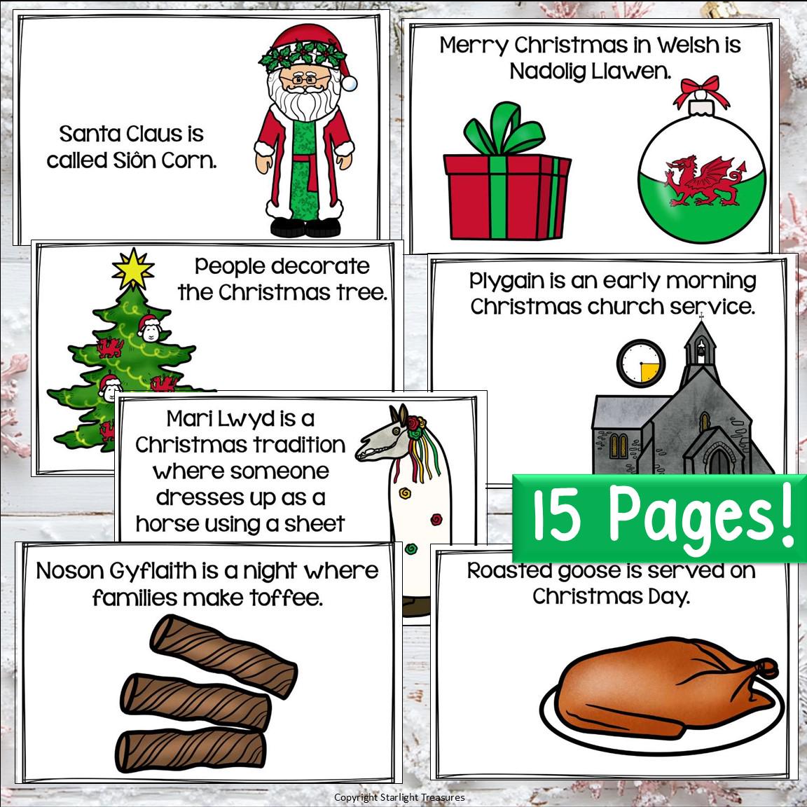 Christmas in Wales Mini Book for Early Readers - Christmas Activities ...
