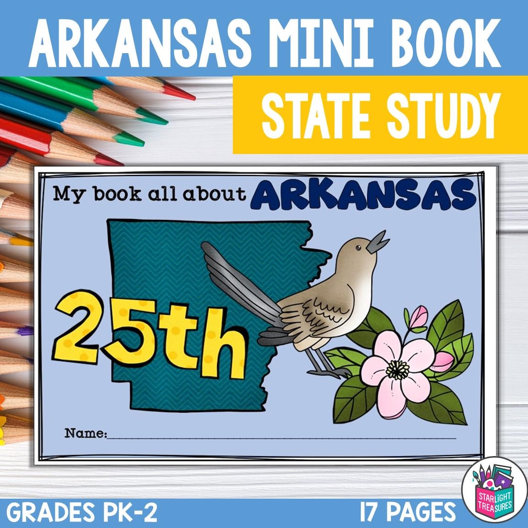 Arkansas Mini Book for Early Readers - A State Study - Etsy