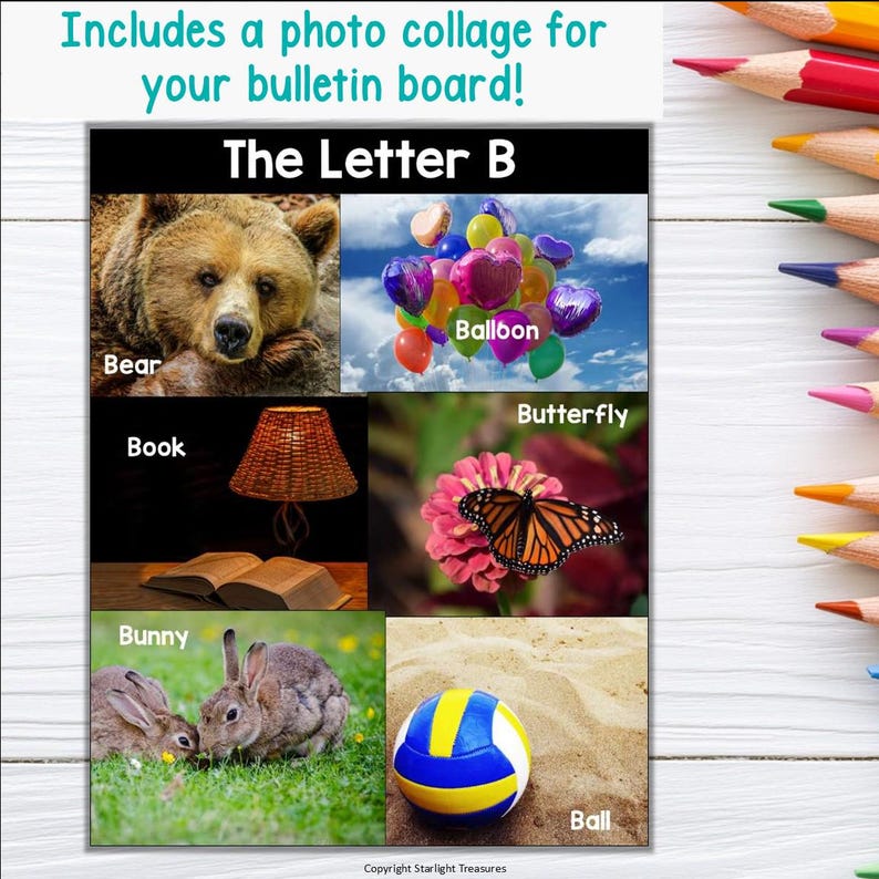 Letter B Mini Book: Alphabet Learning Activity (digital Download) - Etsy