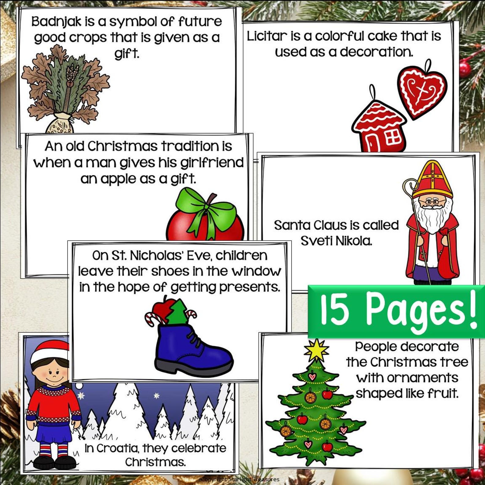 Christmas in Croatia Mini Book for Early Readers Christmas Activities ...