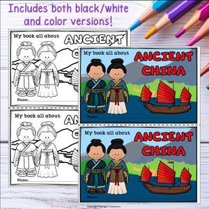 Ancient China Mini Book for Early Readers - Ancient Civilizations ...