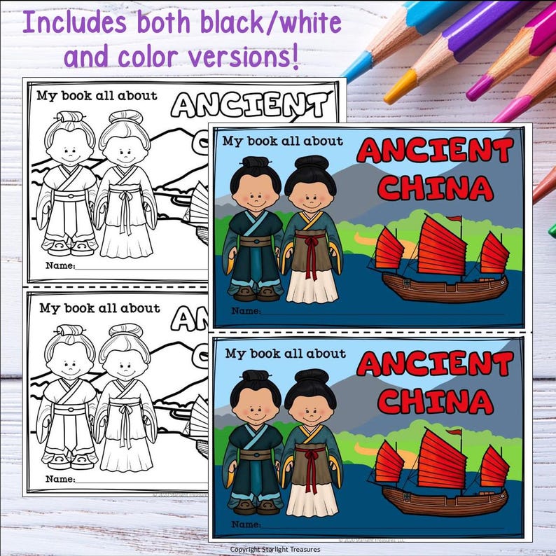 Ancient China Mini Book for Early Readers - Ancient Civilizations ...