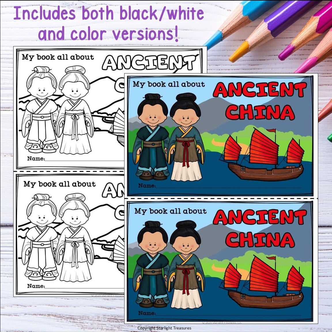 Ancient China Mini Book for Early Readers - Ancient Civilizations ...