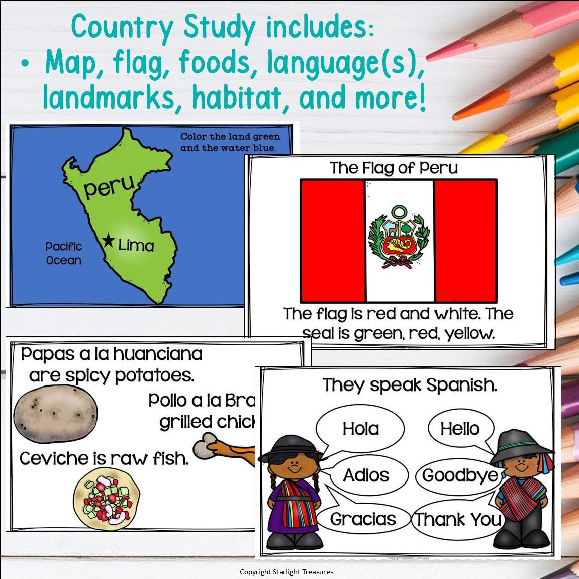 Peru Mini Book for Early Readers - A Country Study - Etsy
