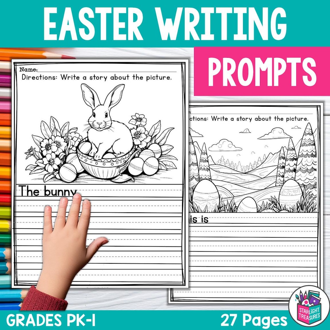 Easter Picture Writing Prompts With Sentence Starters (digital Download ...