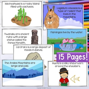 Bolivia Mini Book for Early Readers - A Country Study, Bolivia Country ...