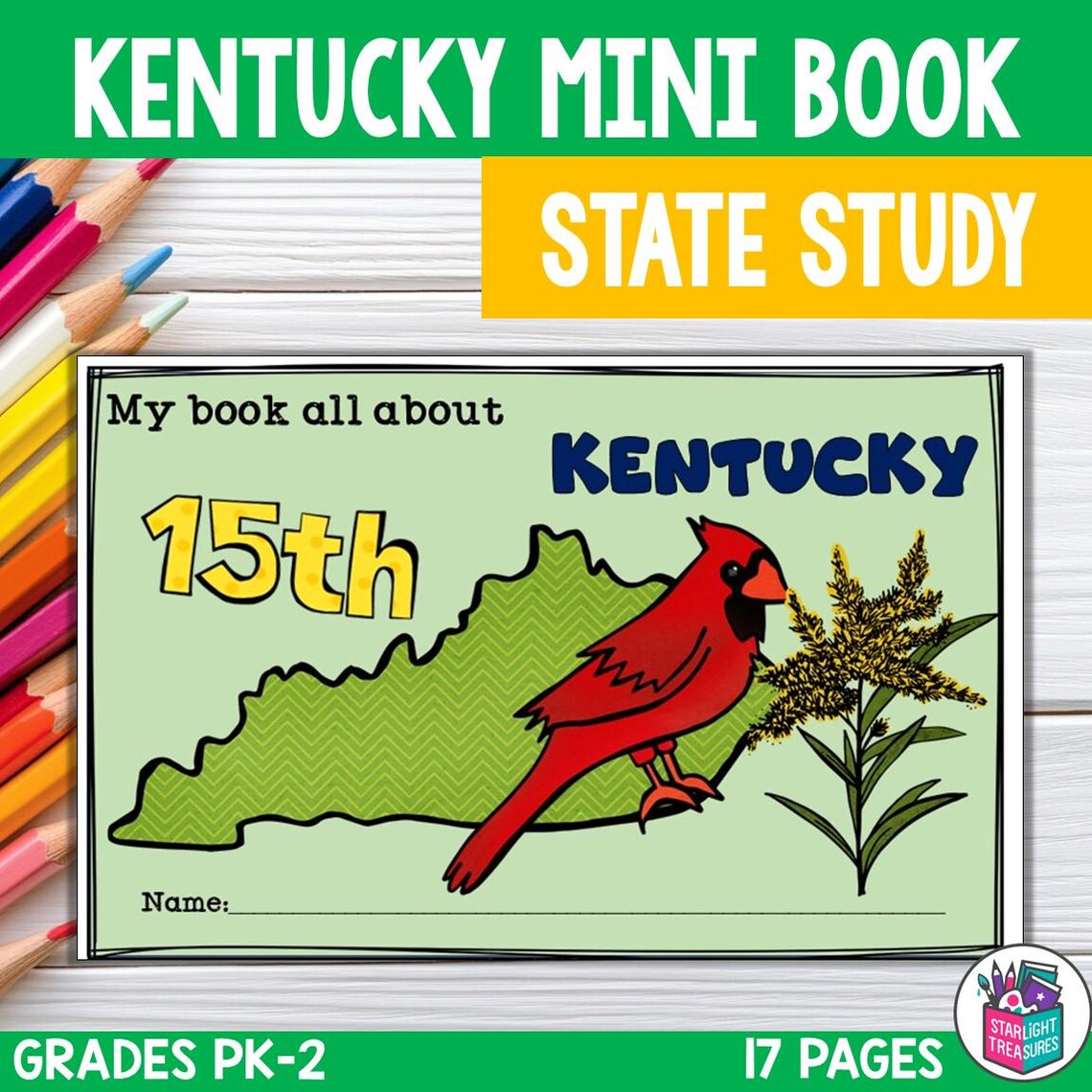 Kentucky Mini Book for Early Readers - A State Study - Etsy